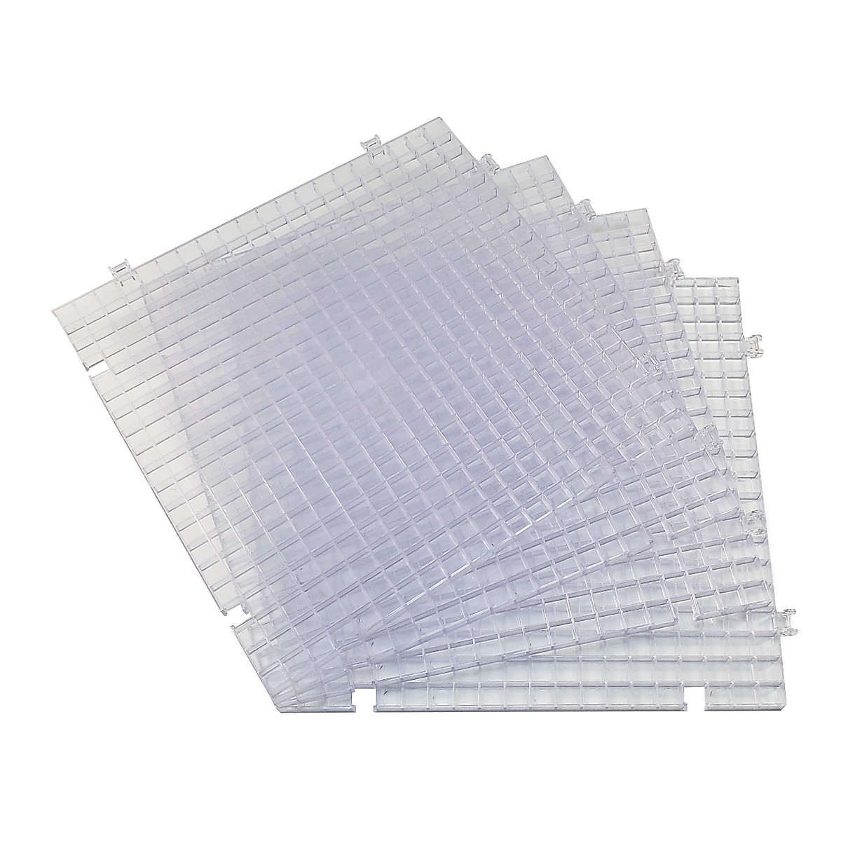 Creator's Waffle Grid 4-Pack - As Seen On HGTV/DIY Cool Tools Network - 100% USA - Solid Bottom Modular Surface - Glass Cutting, Small Parts, Liquid Containment, Grow Room, Etc. - Home, Office, Shop