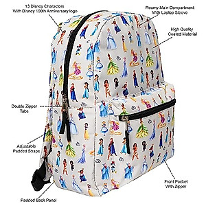 Disney 16" Laptop Backpack Cargo Pocket D100 Princess Minnie Mouse AOP