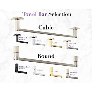 Straga Rustic Wall Mounted Bathroom Shelves - 23" Hardwood Shelf Organizers with 18" Towels Holder - A Modern Addition To Your Bathroom, Powder Room, Guest Bathroom and More (Mahogany)