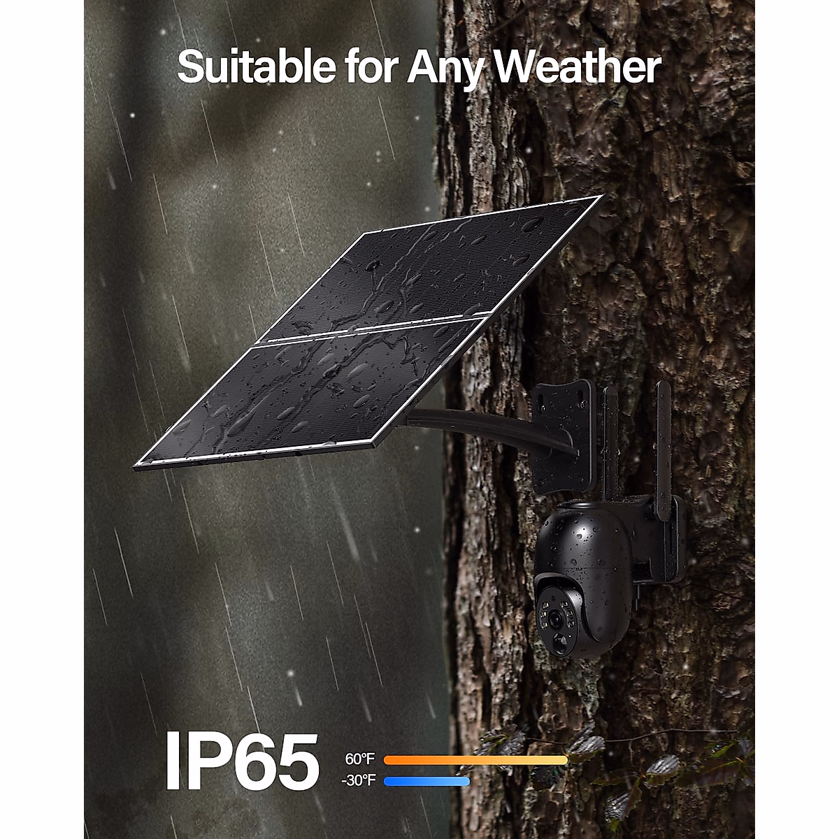 Oculview 4G LTE Cellular Security Camera, No Wi-Fi Needed Security Solar Cameras Wireless Outdoor with SIM Card, 2K HD Video, 360 View, Color Night Vision, PIR Motion