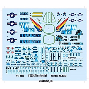 Hobby Boss F-105G Thunderchief Airplane Model Building Kit