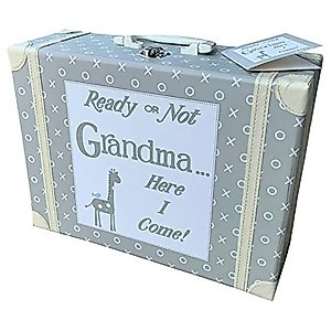 Child To Cherish Visit Grandma Kid's Suitcase, Includes Blanket, Grey