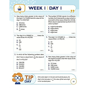 5th Grade Common Core Math: Daily Practice Workbook - Part I: Multiple Choice | 1000+ Practice Questions and Video Explanations | Argo Brothers (Next Generation Learning Standards Aligned (NGSS))