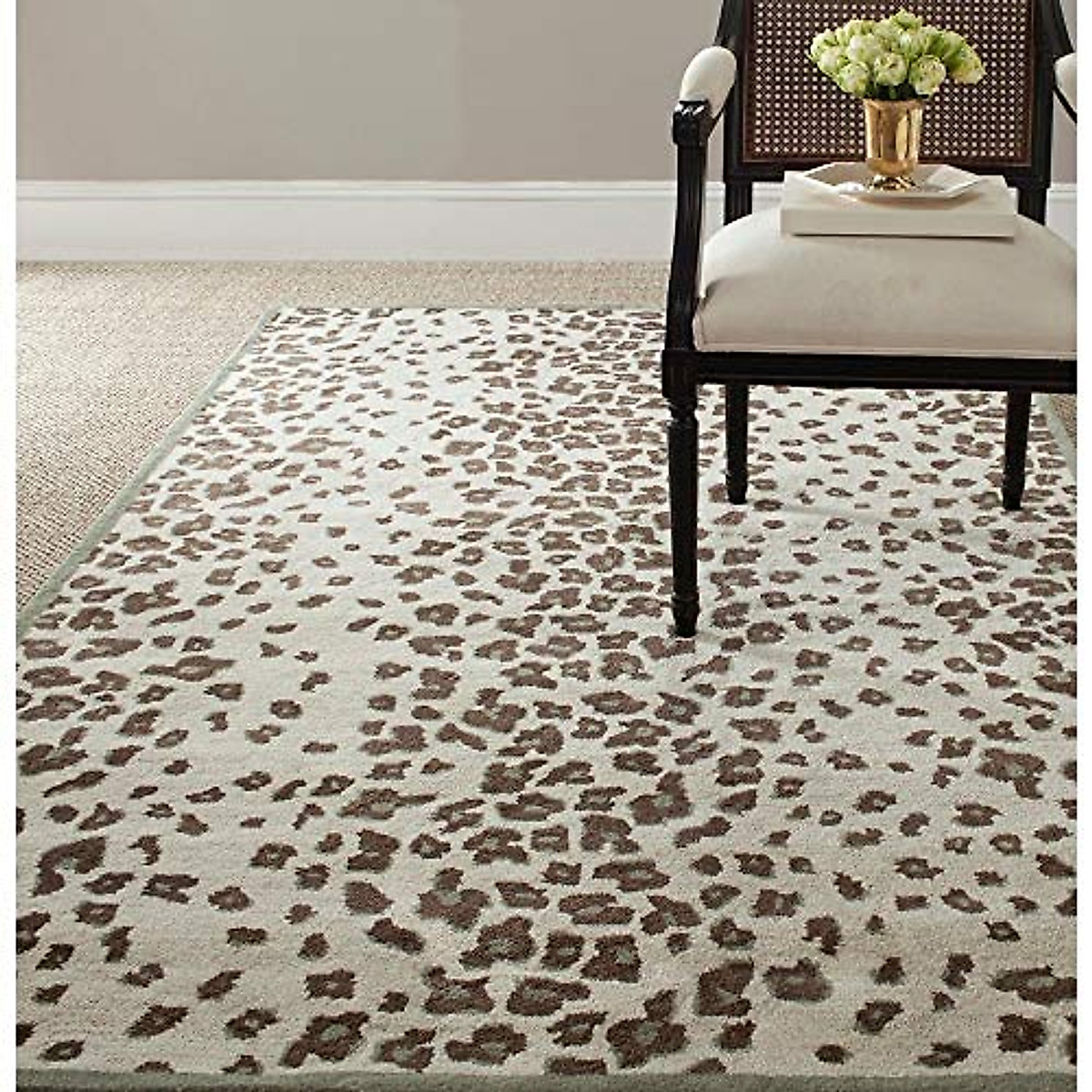MARTHA STEWART by SAFAVIEH Collection 2'6" x 4'3" Grassland Green MSR3621A Handmade Kalahari Wool & Viscose Accent Rug