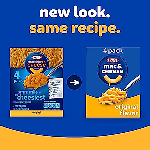 Kraft Original Macaroni & Cheese Dinner (4 ct Pack, 7.25 oz Boxes)
