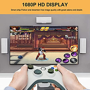 RCA to HDMI Converter,AV to HDMI Adapter,1080P Composite CVBS to HDMI Video Audio Converter Adapter for PC Laptop Xbox PS4 PS3 TV STB VHS VCR Camera DVD