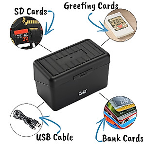 Mr. Pen- Index Card Holder, 2 Pack, 3x5 Index Card Box, Note Card Holder, Flash Card Box, Index Card Holder Box, Note Card Box, Flash Card Holder, Notecard Box, Notecard Holder, Flash Card Organizer