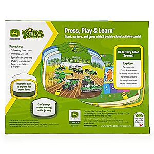 John Deere Kids Early Learning Activity Tablet - Read, Play, Press & Learn Electronic Activity Pad Reader With Removable Cards for Toddlers, ... & Answer Activity Desk (Press, Play & Learn)