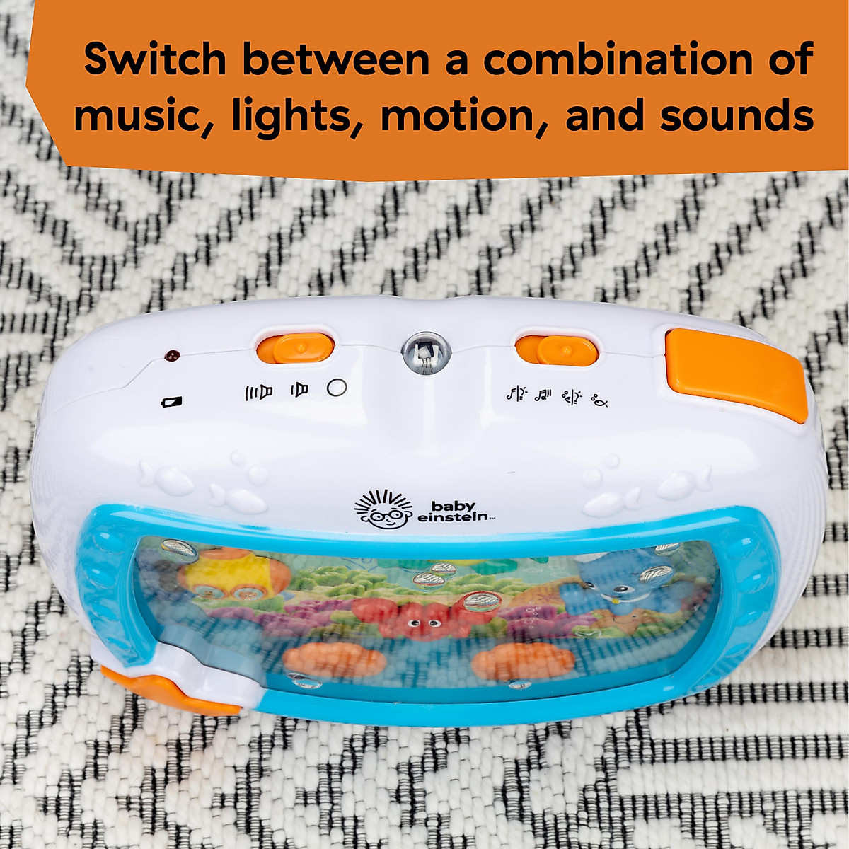 Baby Einstein Sea Dreams Soother Musical Crib Toy and Sound Machine, Newborns Plus