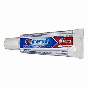 Crest, Cavity Protection Fluoride Anticavity Toothpaste, - 0.85 Oz Travel Size (100 Pack)