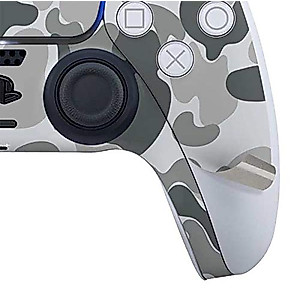 Skinit Gaming Decal Skin Compatible with PS5 and Compatible with PS5 Digital Edition DualSense Controller - Officially Licensed Skinit Originally Designed Grey Street Camo Design