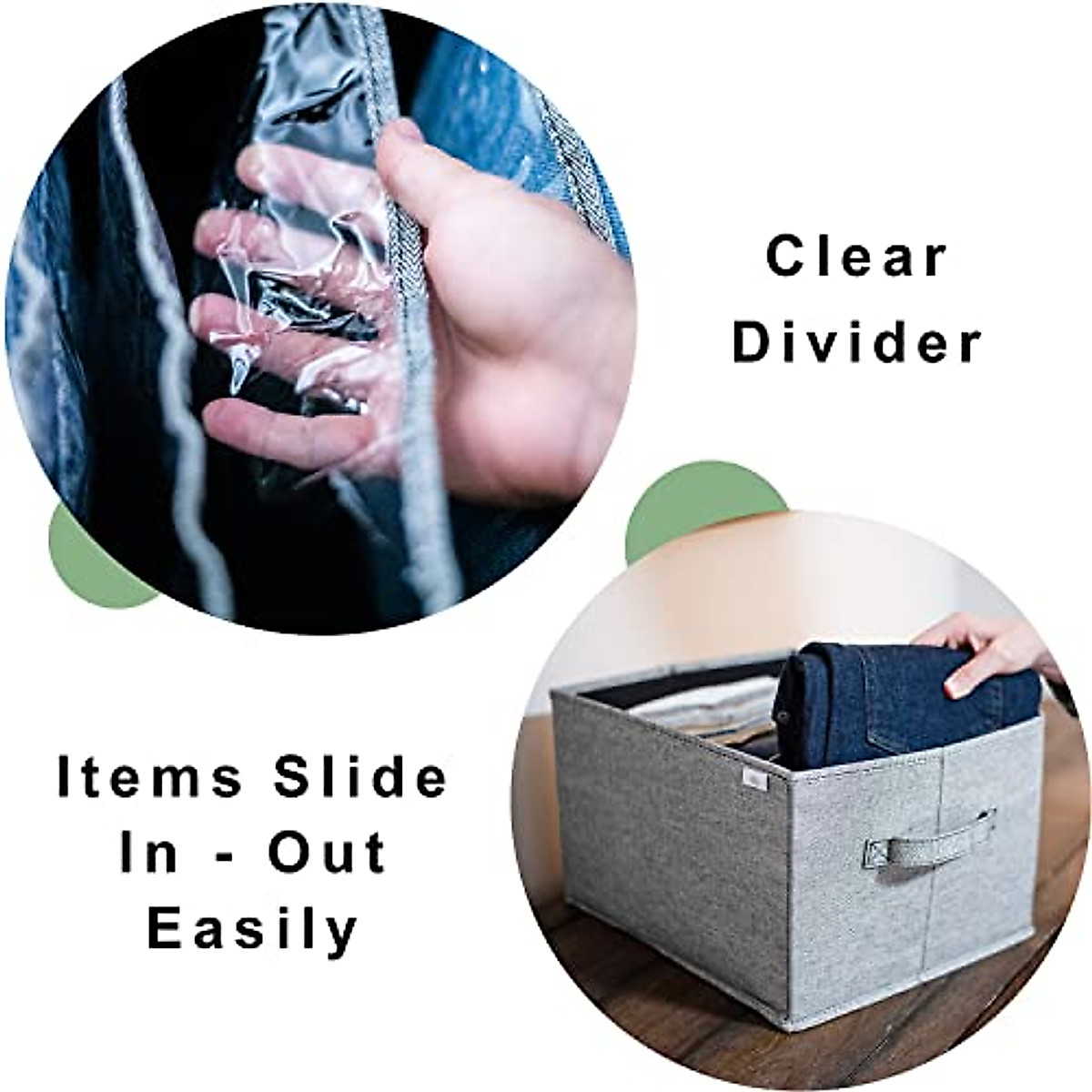 Eden Home Jeans Organizer for Closet Pants Storage - Jeans Storage - Clothes Organizer for Folded Clothes - Wardrobe Organizers and Storage