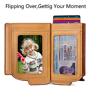Bigant Mens Slim Wallet Card Holder, Aluminium Money Clip Wallet fot Gift Men 8 Cards,RFID Blocking