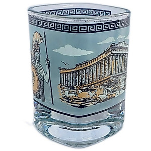 holyland souvenir New Shot Glass Greek Greece Attica Tequila glass Greece Acropolis Parthenon