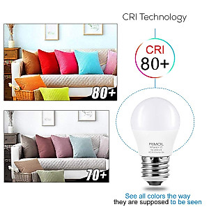 RIMOL Refrigerator Light Bulb, 40W Equivalent 120V A15 LED Fridge Bulbs 5 Watt Daylight White 5000K E26 Medium Base, Energy Saving Freezer Ceiling Home Lighting, Not-Dim, Waterproof, 2 Pack