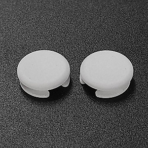 Replacement 3D Analog Joystick Thumb Button Stick Cap Cover Grips for 3DS LL / 3DS XL（White）