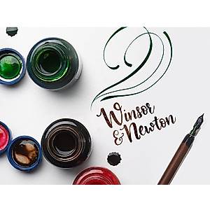 Winsor & Newton Calligraphy Ink, 30ml (1-oz) Bottle, Leaf Green