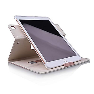 Thankscase Case Compatible for iPad Air 10.5" (3rd Gen) / iPad Pro 10.5, Rotating Case Cover with Pencil Holder, Swivel Case Bulit-in Wallet Pocket, Hand Strap for iPad Air 3 2019 (Rose Gold)
