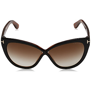 Tom Ford FT0511 Sunglasses - Black Frame, Brown Mirror Lenses, 59 mm Lens Diameter FT05115905G