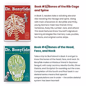 Know Yourself - 206 Bones of The Human Body Bonus Bundle, Interactive Activity Workbooks to Learn About The Human Body, Skeleton Coloring Kit, Crayons, Educational Playing Cards, for Ages 8-12