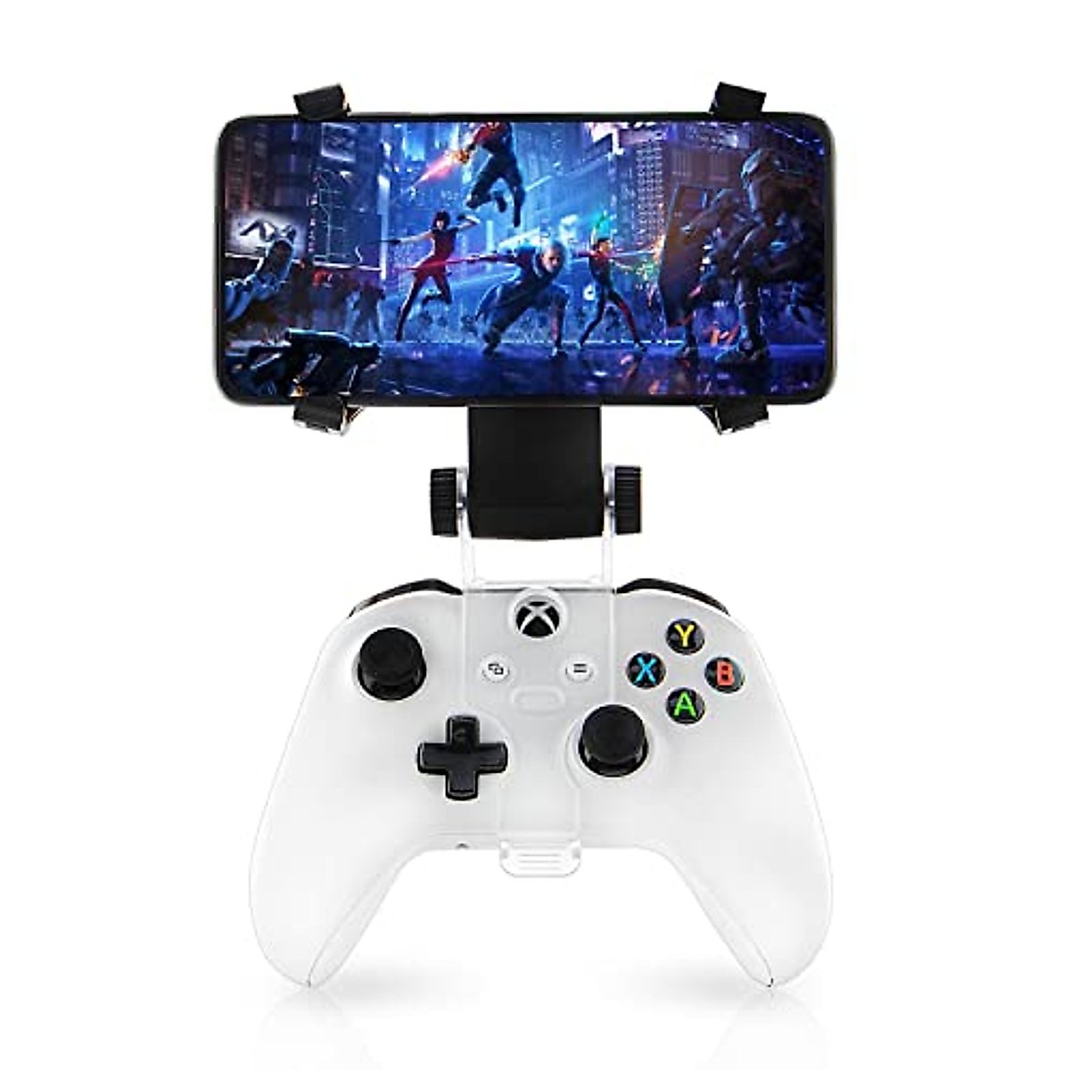 ECHZOVE Xbox Series X Controller Phone Clip, Xbox One Controller Mobile Phone Mount Adjustable Phone Holder Clamp for Xbox Series S/X, Xbox One S/X, Xbox One Controllers