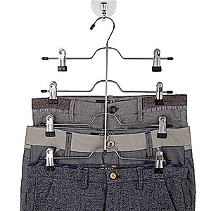 SmarTopus Multi-functional Four-layer Stainless Steel Pants Rack Hanger