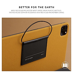 Native Union W.F.A iPad Folio – Foldable Stand and Cover Made of Recycled Materials Compatible with iPad Air 13" M2, iPad Pro 12.9" with Easy Magnetic Attachment and Button and String Design (Kraft)