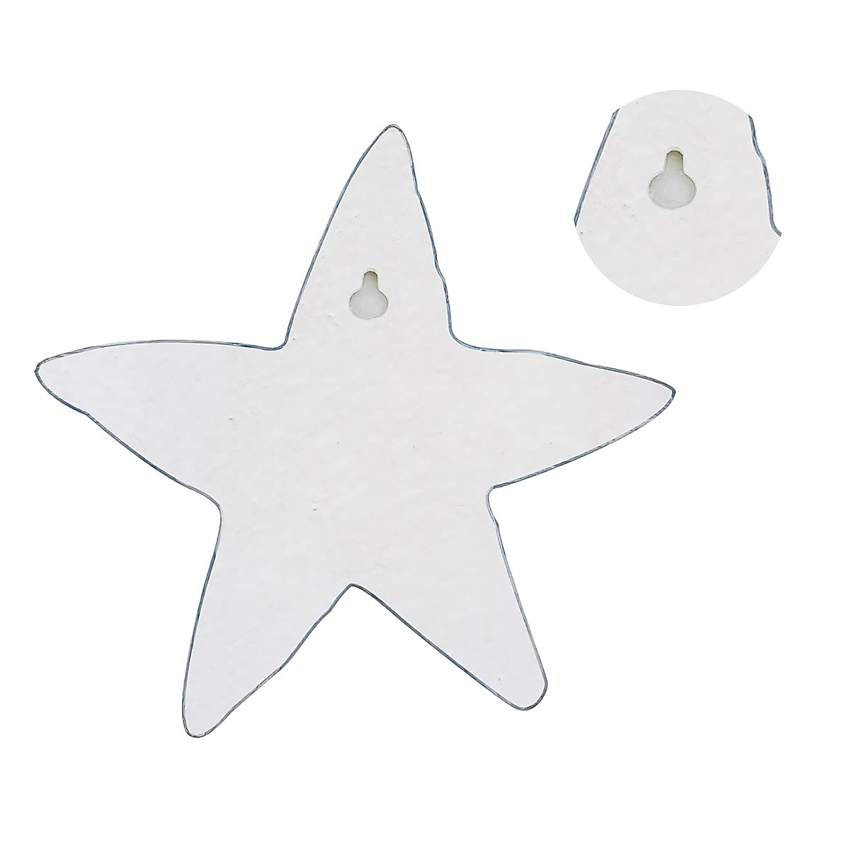 Bownew Resin Ocean Theme Wall Decor Hanging Coastal and Beach Style Wall Decorations for Bathroom Living Room and Outdoor Area, Starfish