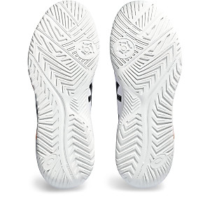 ASICS Men's Gel-Dedicate 8 Pickleball Shoes, 10, White/Shocking Orange