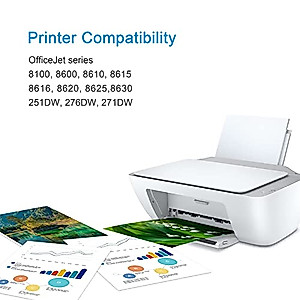 950XL 951XL Ink Cartridges Combo Pack - Compatible Ink Cartridge Replacement for HP 950 951 XL for OfficeJet Pro 8100 8600 8610 8615 8625 8640 251DW 276DW 271DW (2 Black, 1 Cyan, 1 Magenta, 1 Yellow)