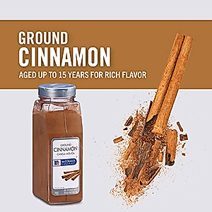 McCormick Culinary Ground Cinnamon, 18 oz - One 18 Ounce Container of Pure Ground Cinnamon Powder Perfect for Professional Use and Baking Cakes, Cookies, Pies, Custards, and Puddings