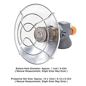 Pilipane Camping Tent Butane Gas Heater, Outdoor Patio Heater, Portable Outdoor Heater Strong Heat Power Prevent Burns Fire Adjustable Auxiliary Igniter Butan