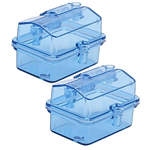 Dilwe 2Sets RC Radio Receiver Protector,Durable Waterproof RC Receiver Box Radio Receiver Protector Upgrade Parts or RC Car Boat