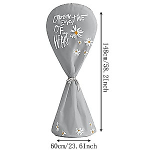 Alqpopg Fan Cover Dust Washable Floor Fans Cover Heavy Duty Standing Round Dustproof Covers Waterproof Protector for Indoor Outdoor Household Gray