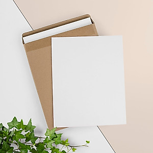 Frametory, 9x12 White Uncut Picture Mat Boards, Backing Boards for Frames, Photos, Crafts - Pack of 12