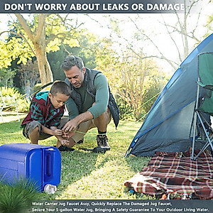 5-Gallon Water Jug Spigot, for 5 Gallon Coleman Water jug. Water Carrier Jug Replacement Faucet Assy. Compatible with Special Coleman 5 Gallon Water Carrier Model, Sealed and Durable Water Jug Spout.