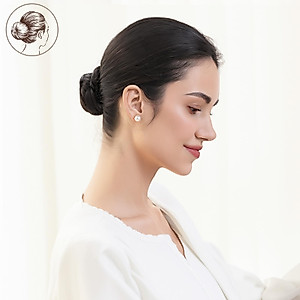 FANDAMEI 50PCS Spiral Hair Pins, Spin Pins Non-Scratch Round Tips, Twist Screw Hair Pin for Women Bun Hair Style DIY, Spiral Bobby Pins Black