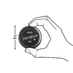 CanYouHandlebar Beard Balm for Men, Dry Oil Beard Wax, Natural Beard Care Conditioner Moisturizer Softener Grooming Products, Patchouli & Floral Scent, 2 oz Stainless Steel Tin