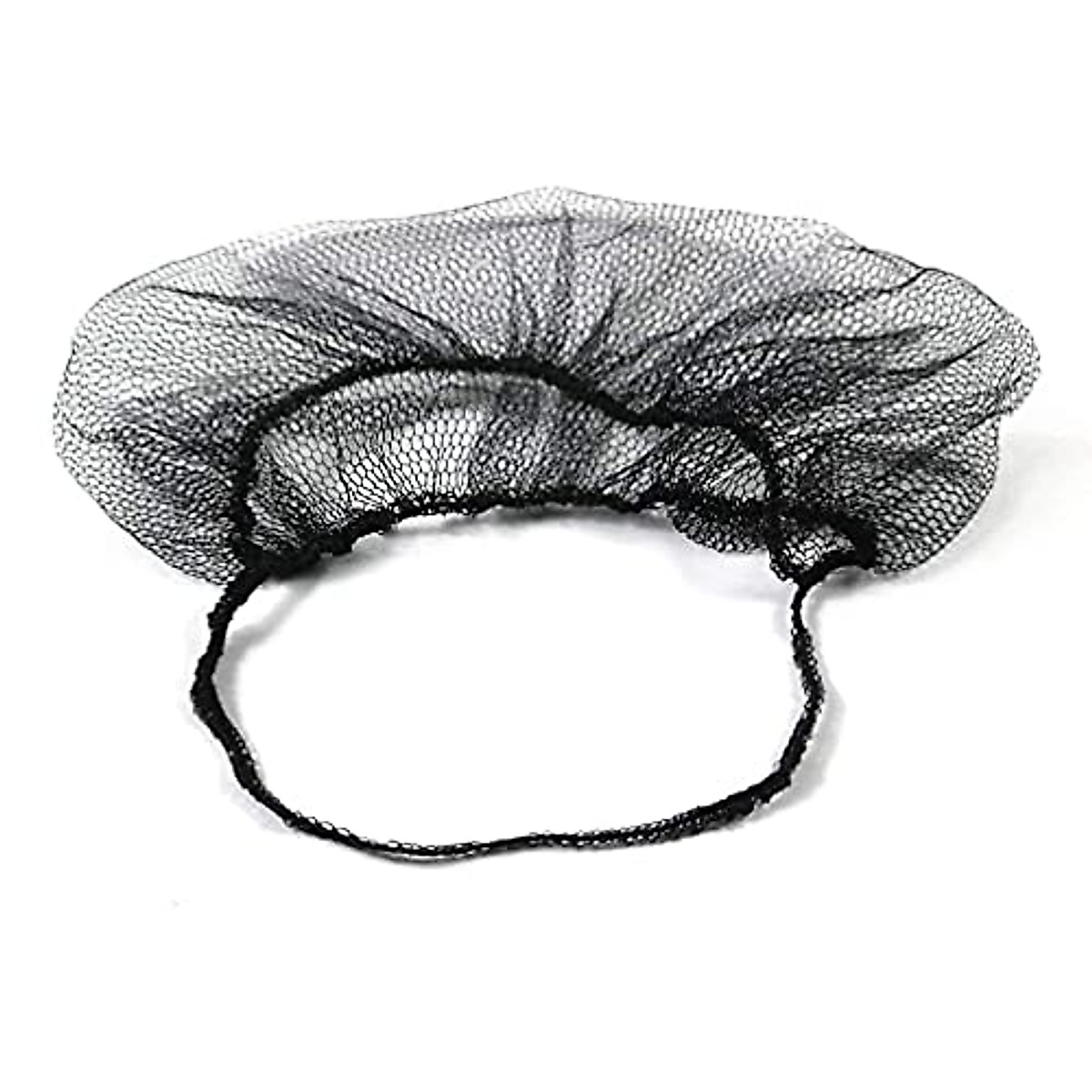 QIAN SOU Dispoable Beard Cover Protector Elastic Beard Net 200 Pack (200, Black)