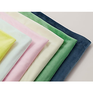 2 Yards Green Minky Fabric 72” X 65" inches Wide Minky Cloth, Soft Plush and Skin Friendly Thickened Sheer Fabric by The Yard for Baby Blanket,Throws,Pillow Cover,Scarf,Cuddly Toys,Baby Accessories