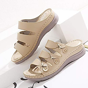 justHIGH Women Outdoor Walking Sandals Athletic Sport Hiking Sandal Flat Open Toe Comfort Water Shoes Summer Beach Travel Sandles