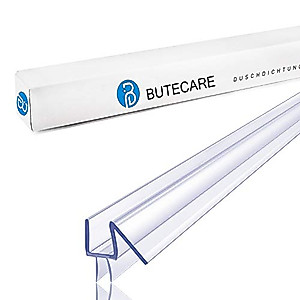 Butecare Frameless Shower Door Bottom Seal – Stop Shower Leaks and Create a Water Barrier … (2Pack - 3/8" Bottom)