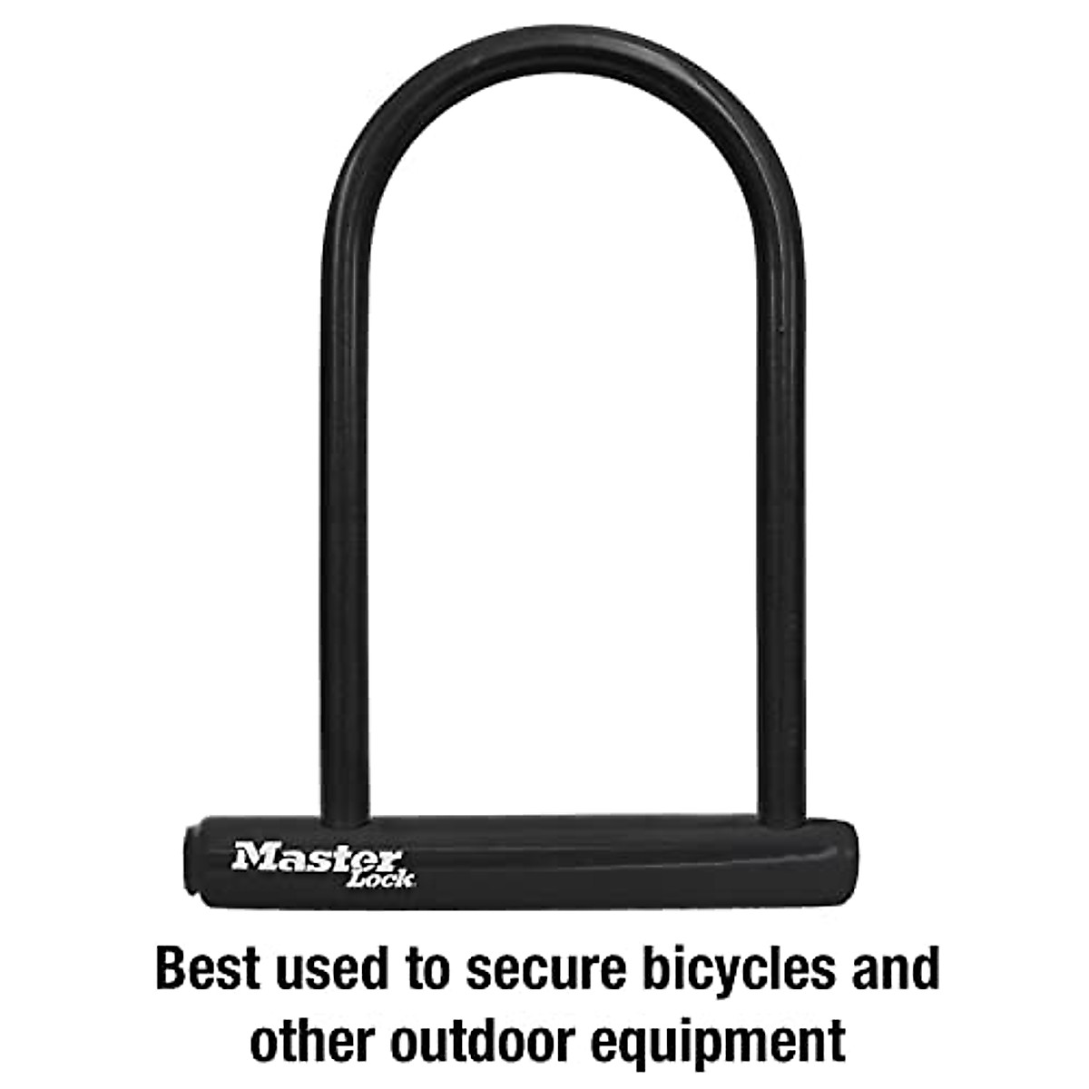 Master Lock 8320D Keyed U-Lock, 7-1/4" x 8", Black
