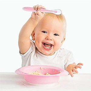 4 Pack Baby Spoons BPA Free Kirecoo Soft-Tip First Stage Silicone Self Feeding Training Spoons with 2 Cases for Infant Baby, Best Infant Set