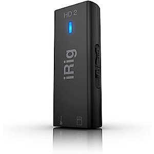 IK Multimedia iRig HD 2 guitar audio interface for iPhone, iPad, Mac, iOS and PC with USB-C, Lightning and USB cables and 24-bit, 96 kHz music recording