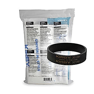 KIRBY Vacuum System Filter Bags with Micron Magic technology 6 Pack Part 204811 Plus Belt