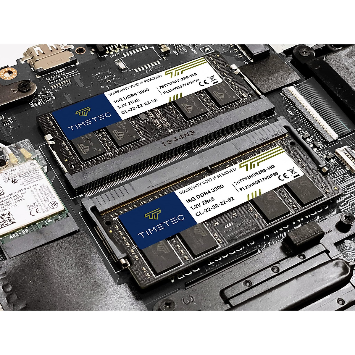 Timetec 32GB KIT(2x16GB) DDR4 3200MHz (or 2933MHz or 2666MHz) PC4-25600 Non-ECC Unbuffered 1.2V CL22 2Rx8 Dual Rank 260 Pin SODIMM Laptop Notebook PC Computer Memory RAM Module Upgrade
