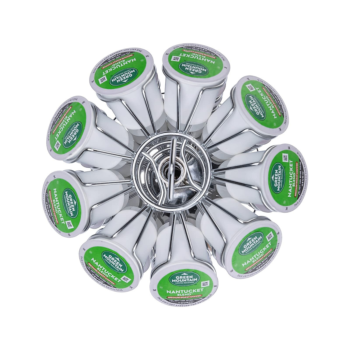 Rice rat K cup Holder Storage Coffee Capsules Pod Holder Carousel 6 Tier Compatible with 54 K-Cup Pods