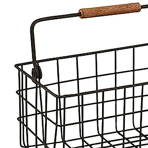 Park Designs Bale Handle Magazine Baskets Set - Black