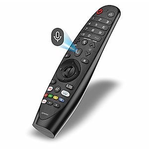 Replacement TV Remote for LG TV, Universal Magic Control with Voice, Pointer & Mouse for WebOS Smart TVs, Compatible with MR21GA MR20GA MR19BA MR18BA AKB75855501